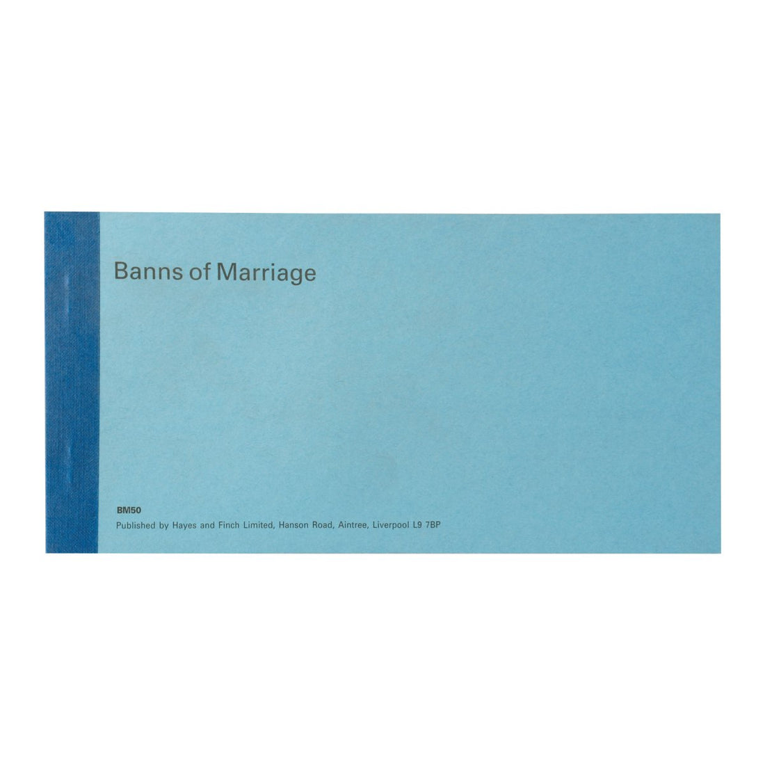 Banns of Marriage Certificates for Church Records – Hayes & Finch