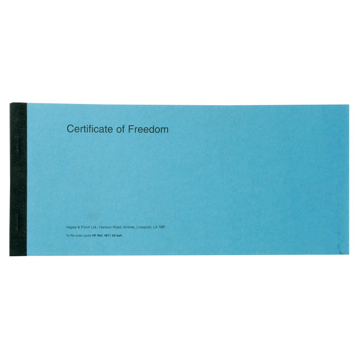 Freedom Certificates for Church Records – Hayes & Finch