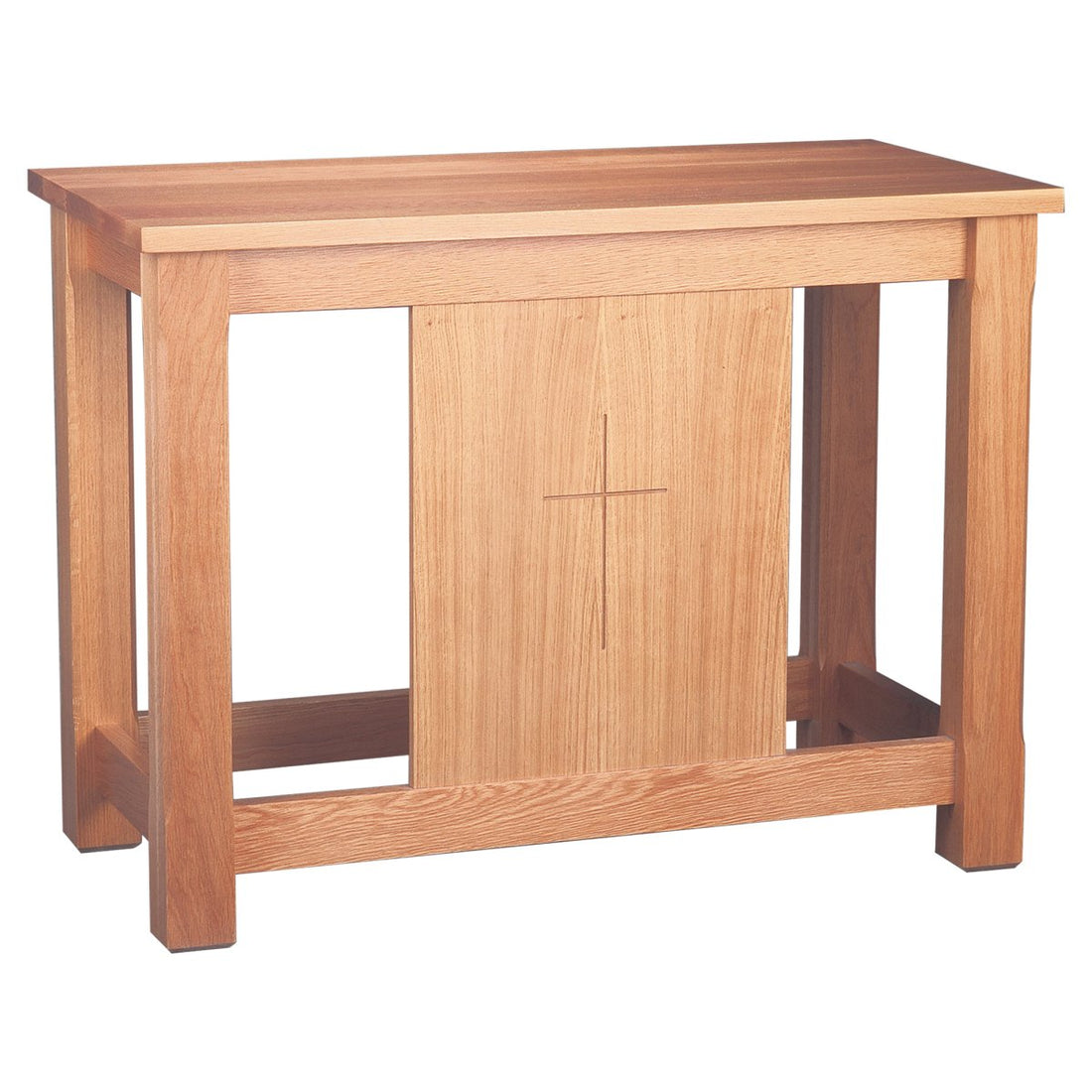 Incised Cross Panel Communion Table – Hayes & Finch